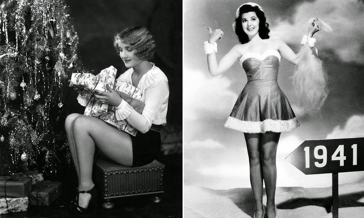 The Most Iconic Christmas Pin Up Poses Of Classic Hollywood Actresses